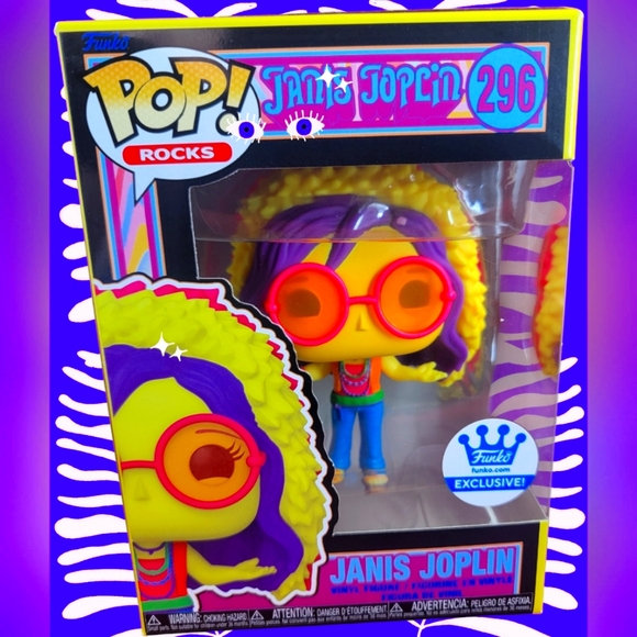 Funko | Other | Janis Joplin Funko Exclusive 296 Nib With Pop Protector ...